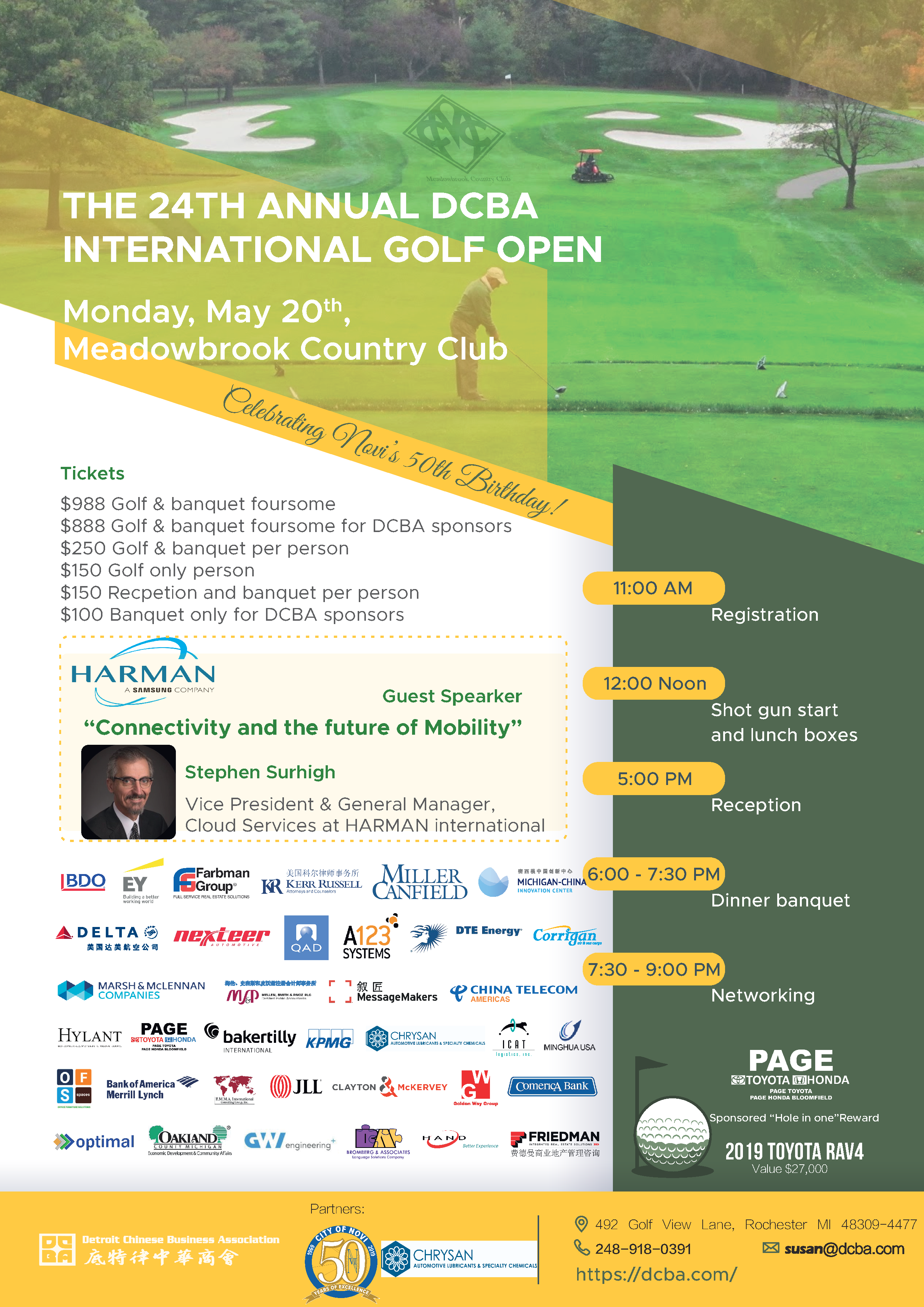 The 24th Annual DCBA golf outing & banquet flyer – Detroit Chinese ...