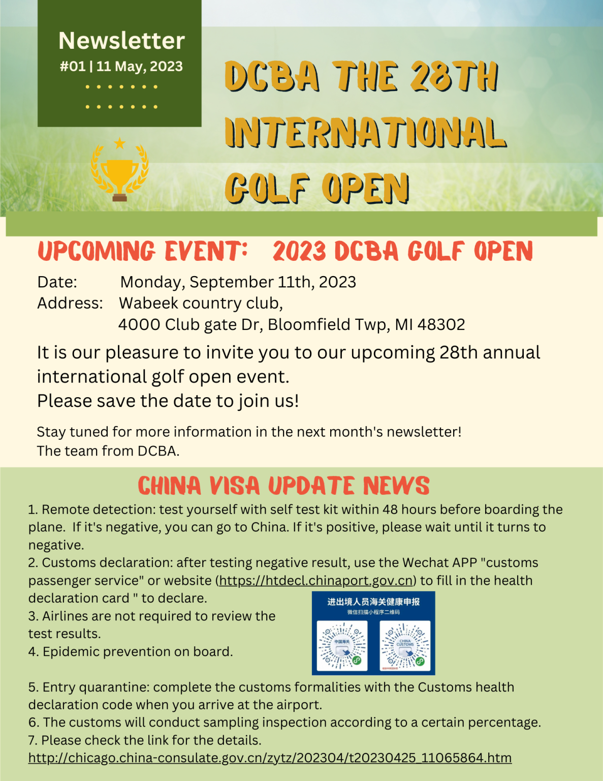 DCBA May 2023 Newsletter – Detroit Chinese Business Association